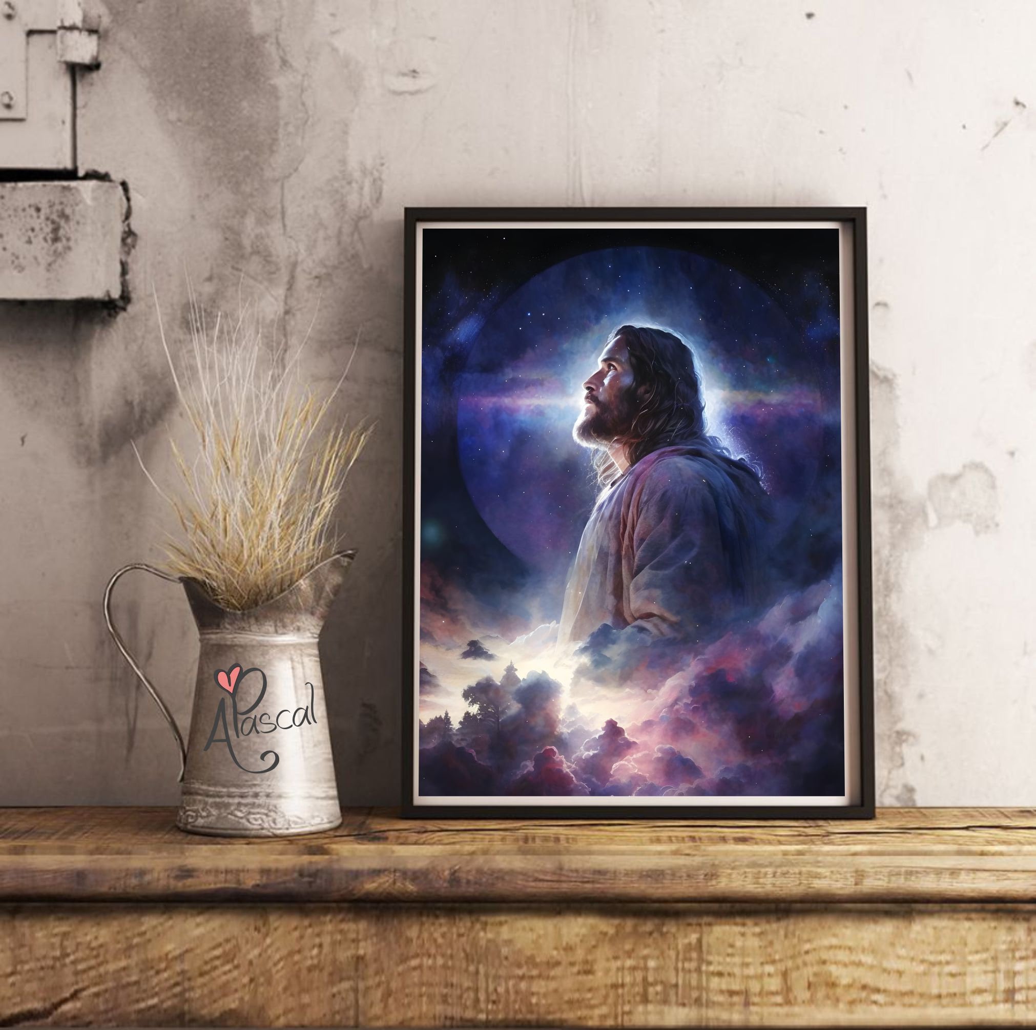 Jesus Portrait Jesus Christ Digital Download Fine Art Print Jesus Contemporary Jesus Christ ...
