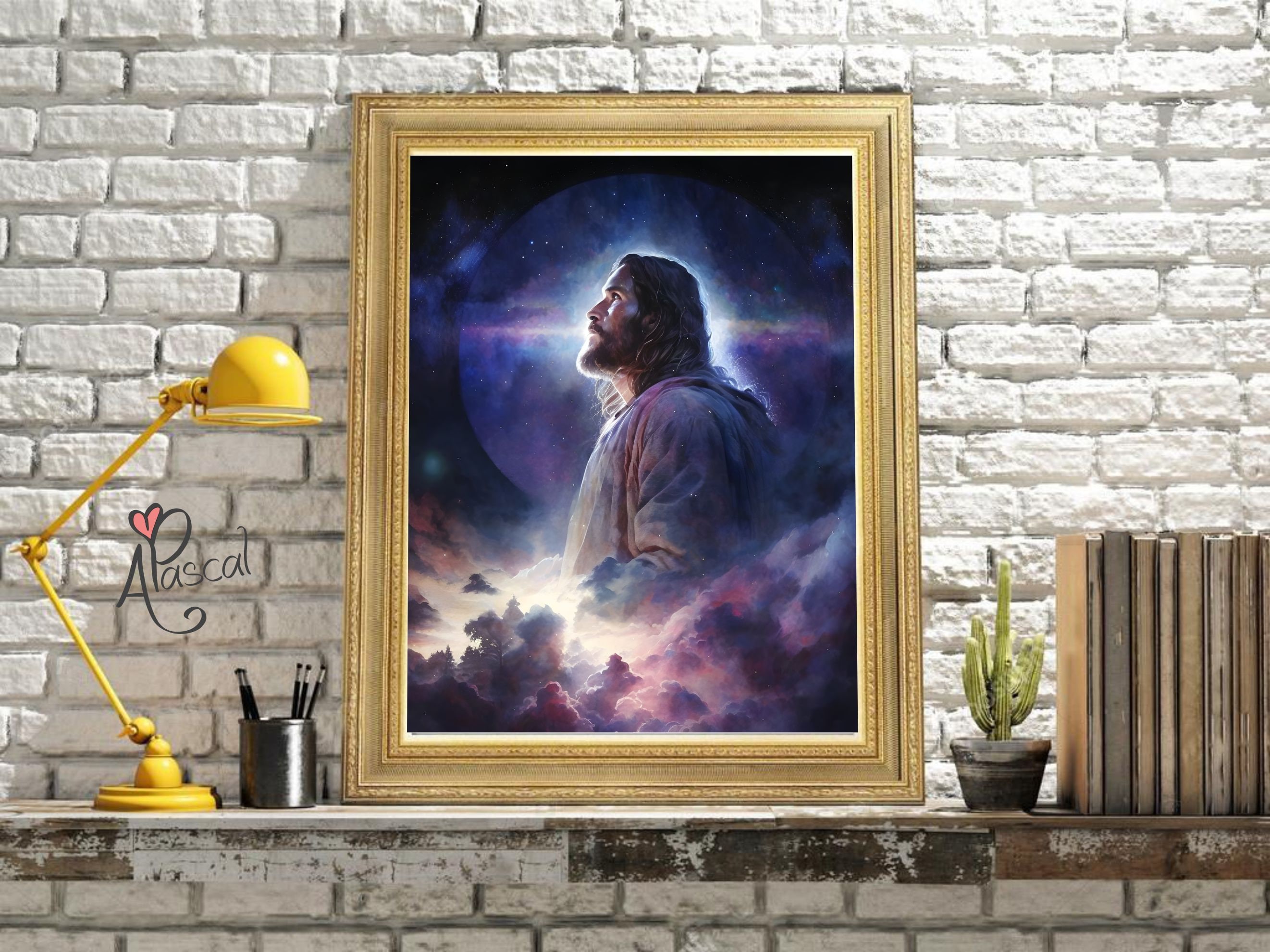 Jesus Portrait Jesus Christ Digital Download Fine Art Print Jesus Contemporary Jesus Christ ...