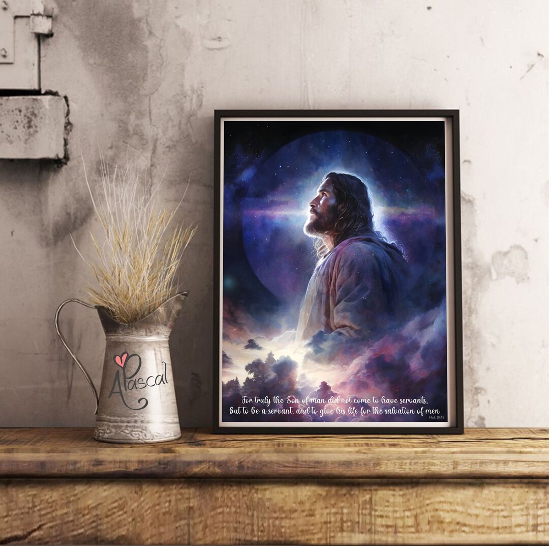 Jesus Portrait, Jesus Painting, Jesus Print, Jesus Art, Jesus Wall Art ...