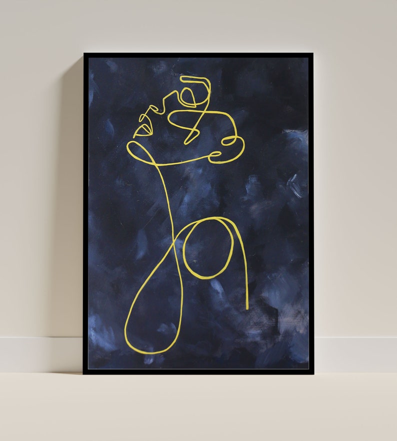 One Line Drawing Print - Etsy