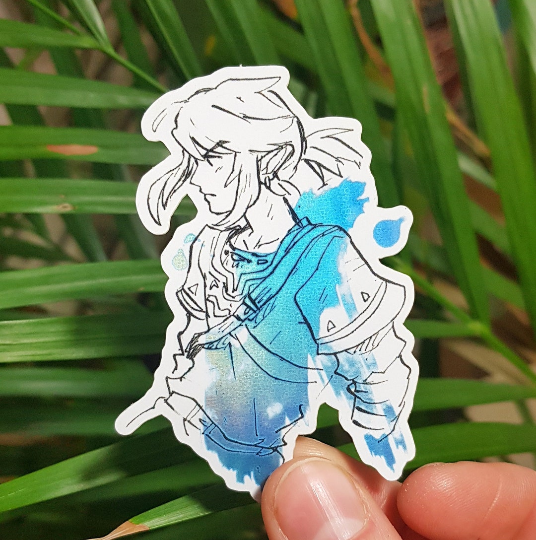 Botw Link | Holographic Sticker | Zelda Breath of the Wild - Etsy