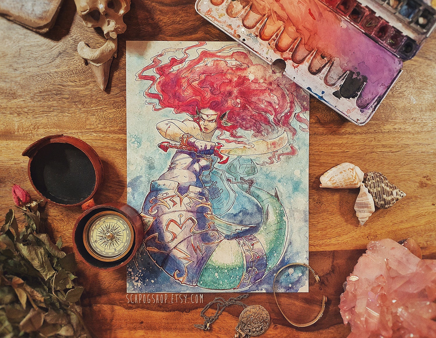 Impresión Mermaid Knight Yu-Gi-Oh | Etsy