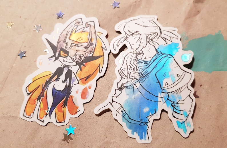 Botw Link Holographic Sticker Zelda Breath of the Wild - Etsy