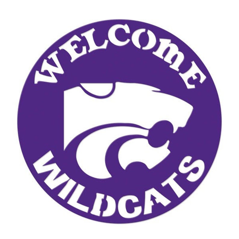 Kansas State Wildcats Welcome Circle - Etsy