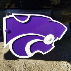Kansas State Wildcats Hitch Cover - Etsy