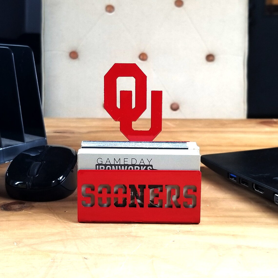Oklahoma Sooners Business Card Holder - Etsy