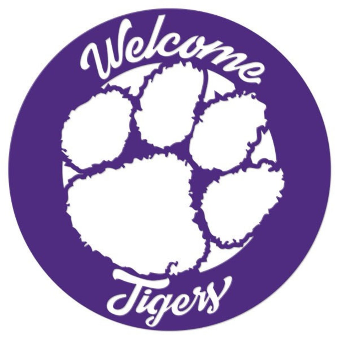 Clemson Tigers Welcome Circle - Etsy
