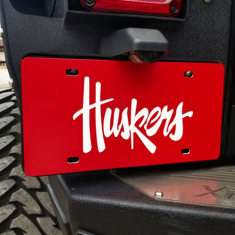 Nebraska Huskers License Plate - Etsy