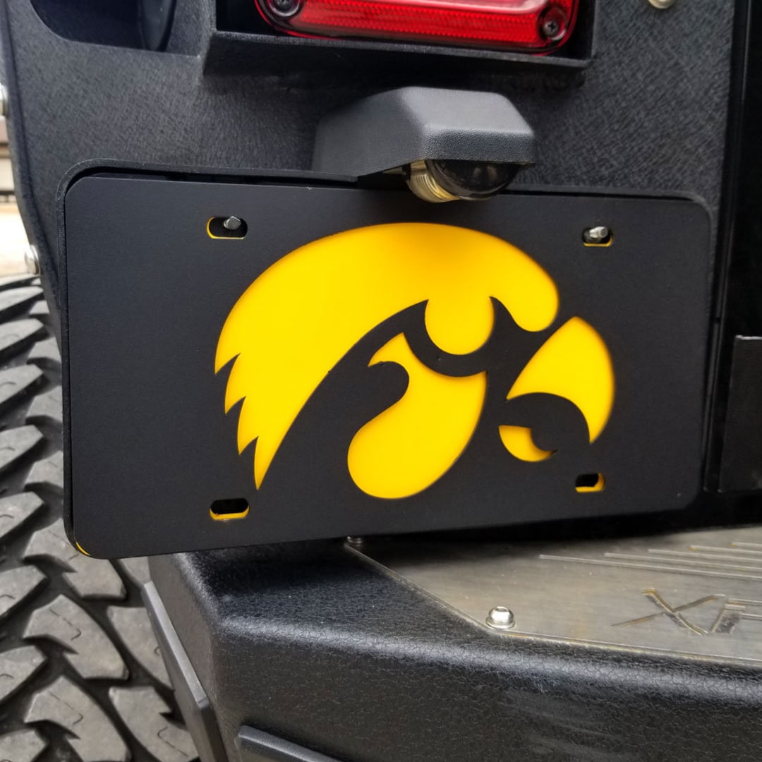 Iowa Hawkeye License Plate - Etsy
