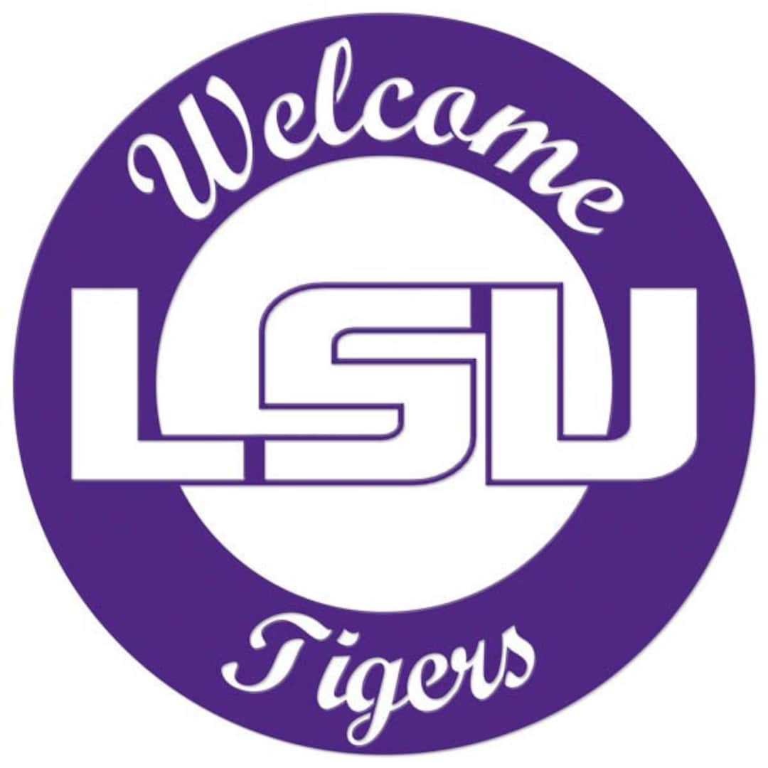 LSU Tigers Welcome Circle - Etsy