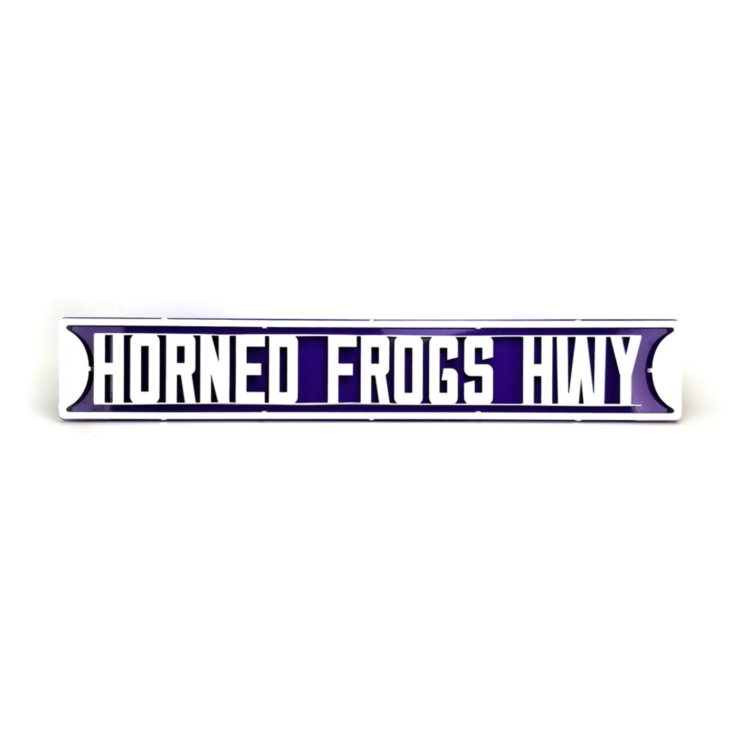TCU Horned Frogs Hwy 3D Street Sign - Etsy