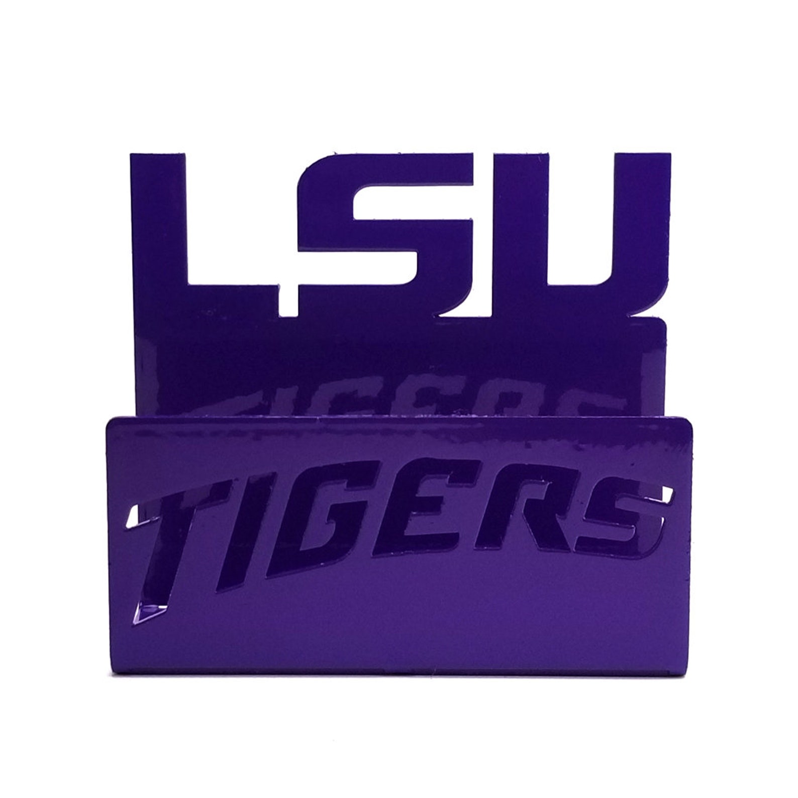 LSU Tigers Business Card Holder - Etsy