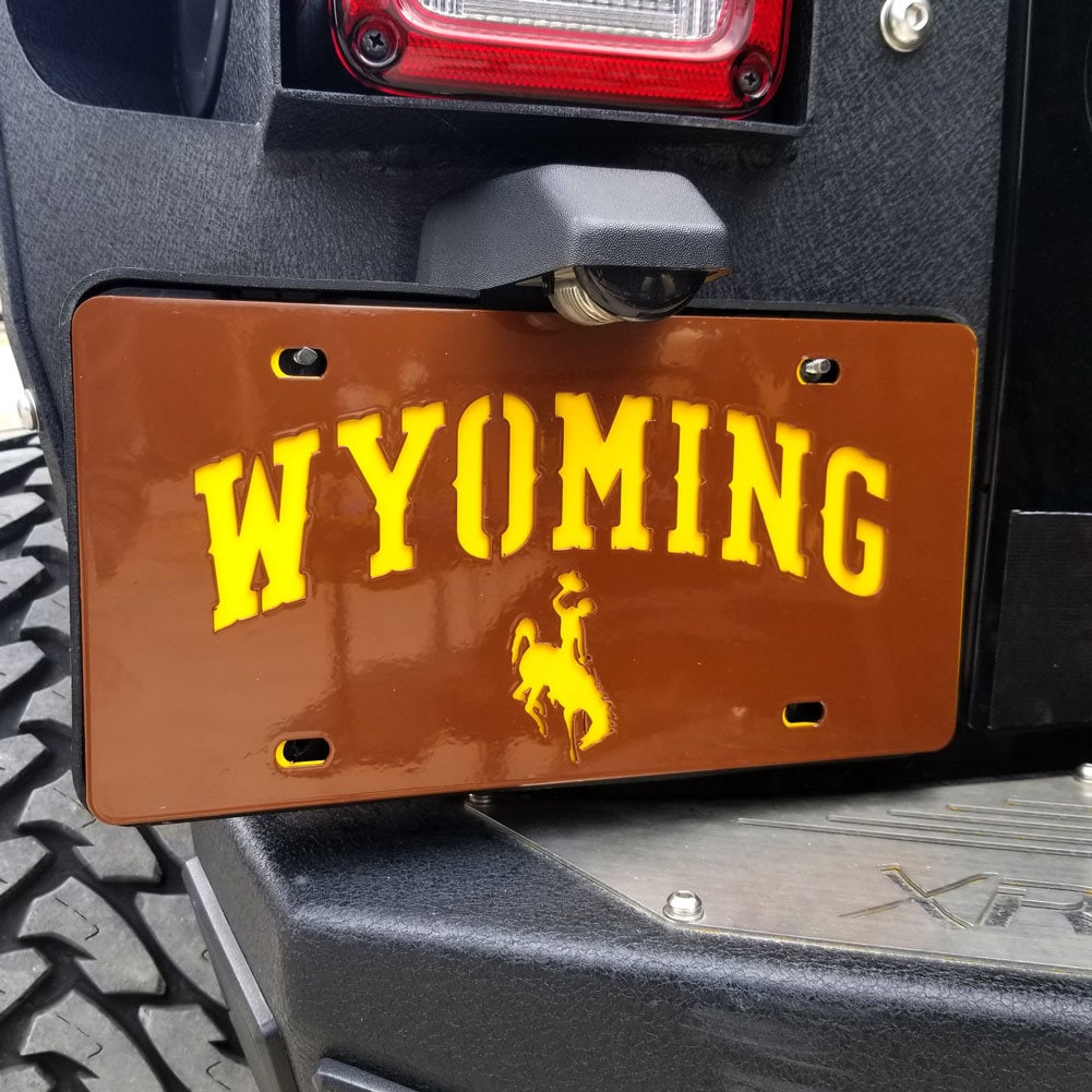 Wyoming Cowboys Bronc License Plate - Etsy