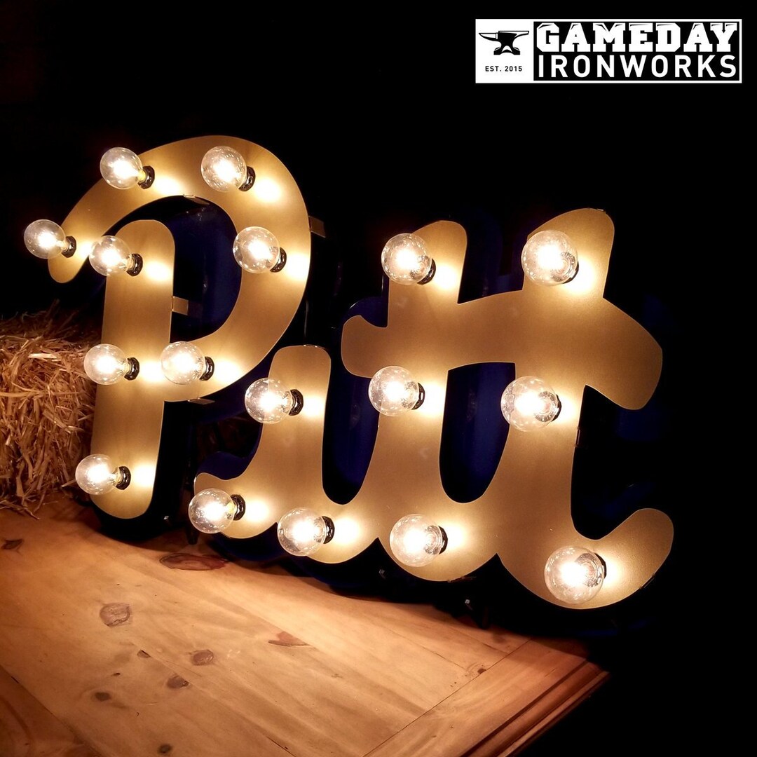 Pittsburgh Panthers Lit Sign - Etsy