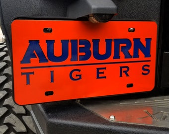 Auburn Tigers Laser Cut Tiger Eyes License Plate / Car Tag - Etsy