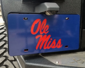 Ole Miss License Plate - Etsy