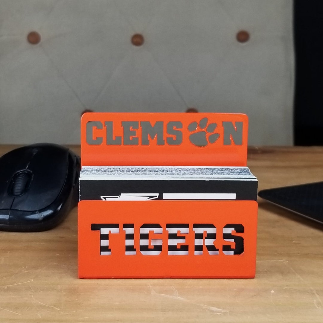 Clemson Tigers Business Card Holder - Etsy