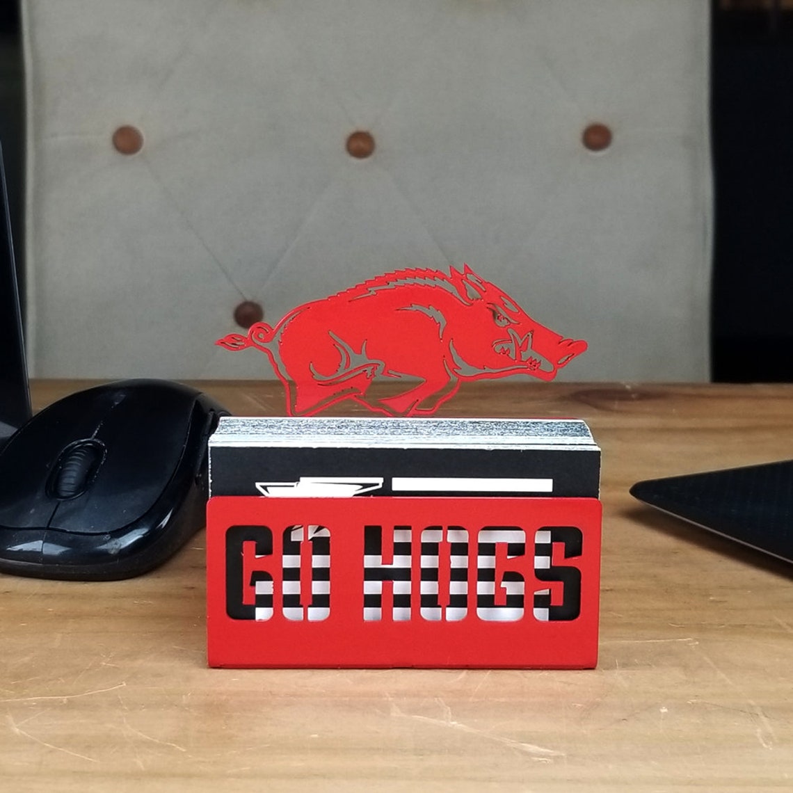 Arkansas Razorback Business Card Holder | Etsy