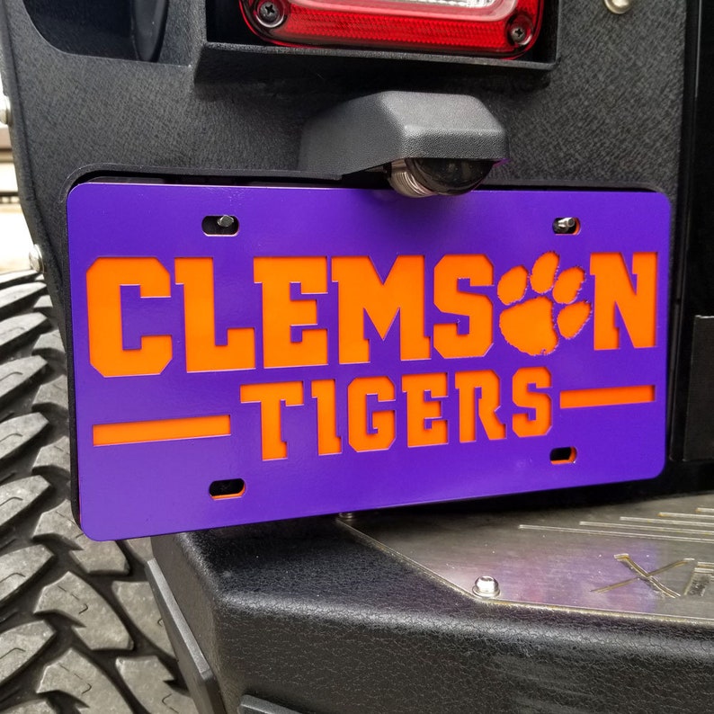 Clemson Tigers License Plate - Etsy