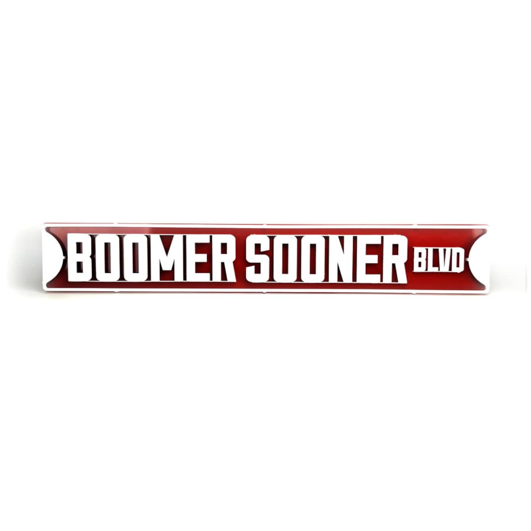 Oklahoma Boomer Sooner Blvd 3D Street Sign - Etsy