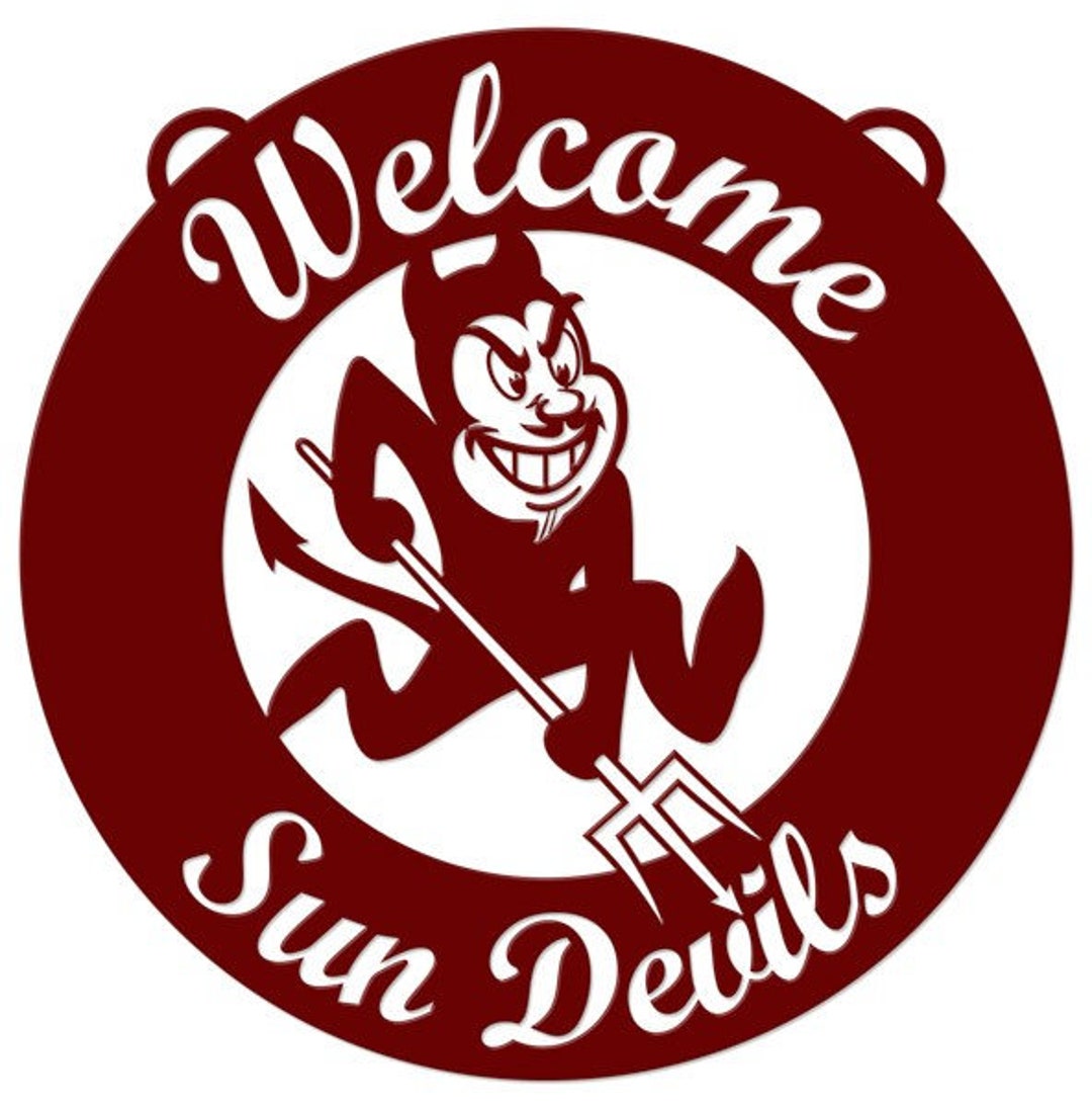 Arizona State Welcome Circle - Etsy
