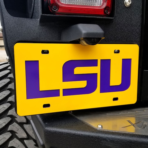 Lsu License Plate - Etsy