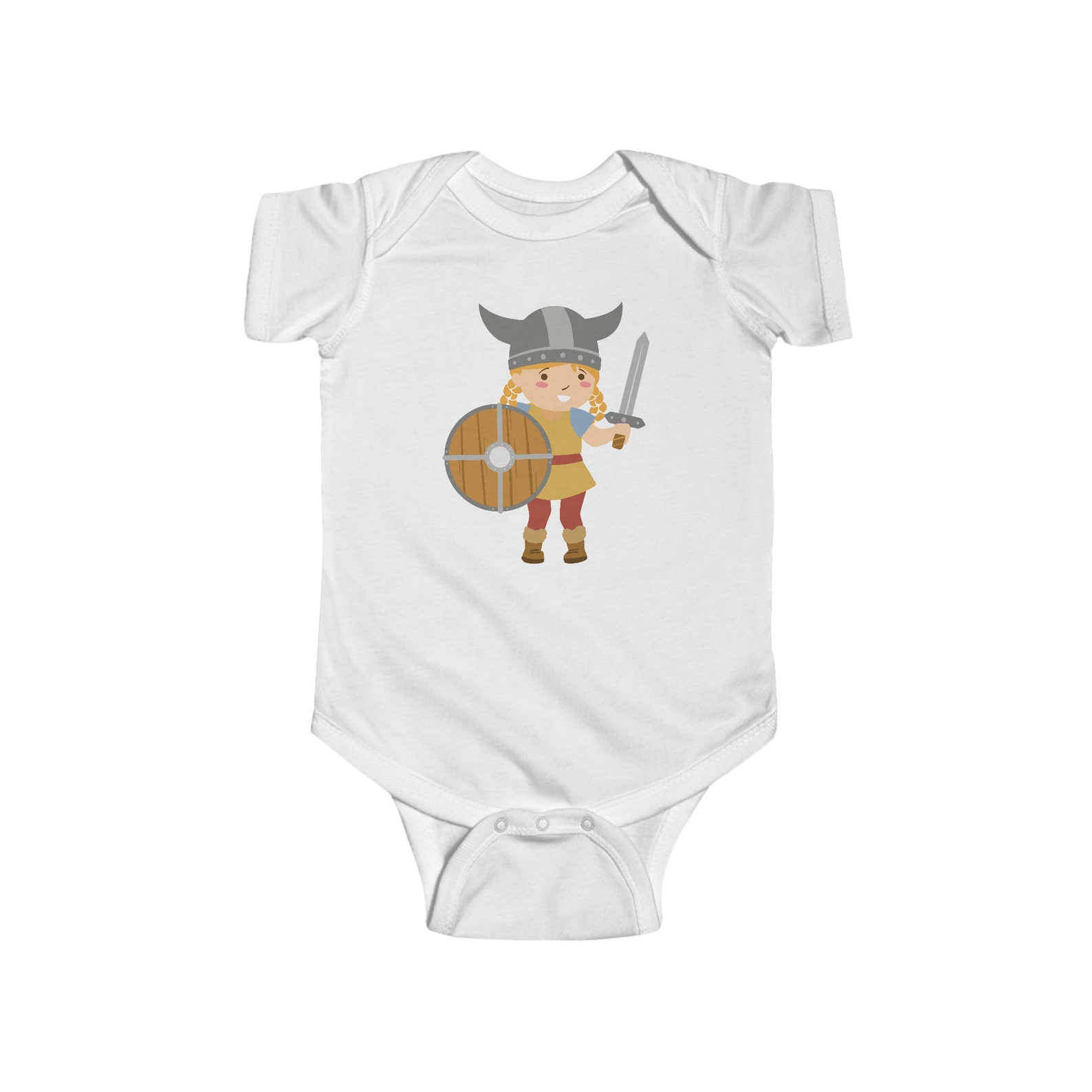 Viking Girl Baby Bodysuit | Little Viking Baby Outfit | Future Viking ...