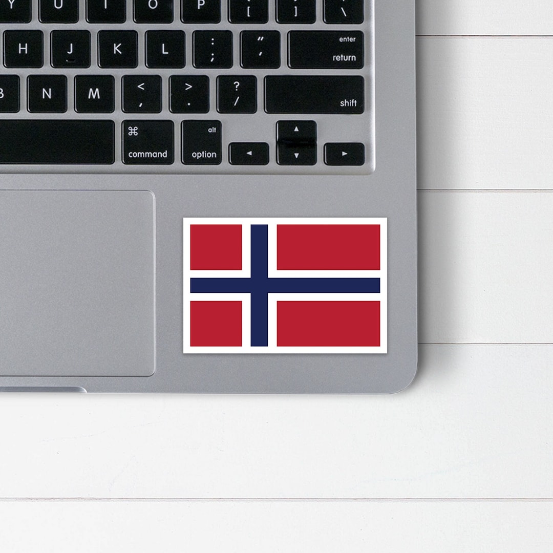 Norwegian Flag Sticker | Flag of Norway Vinyl Decal | Norwegian Pride ...
