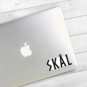 Skål Sticker | Viking Cheers Vinyl Decal | Norwegian Swedish Danish ...