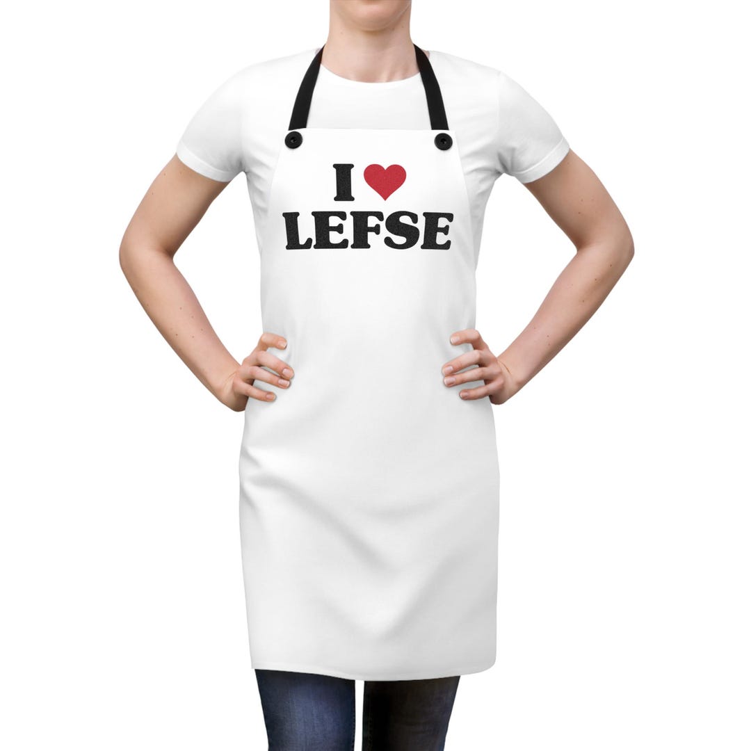 I Love Lefse Apron - Etsy