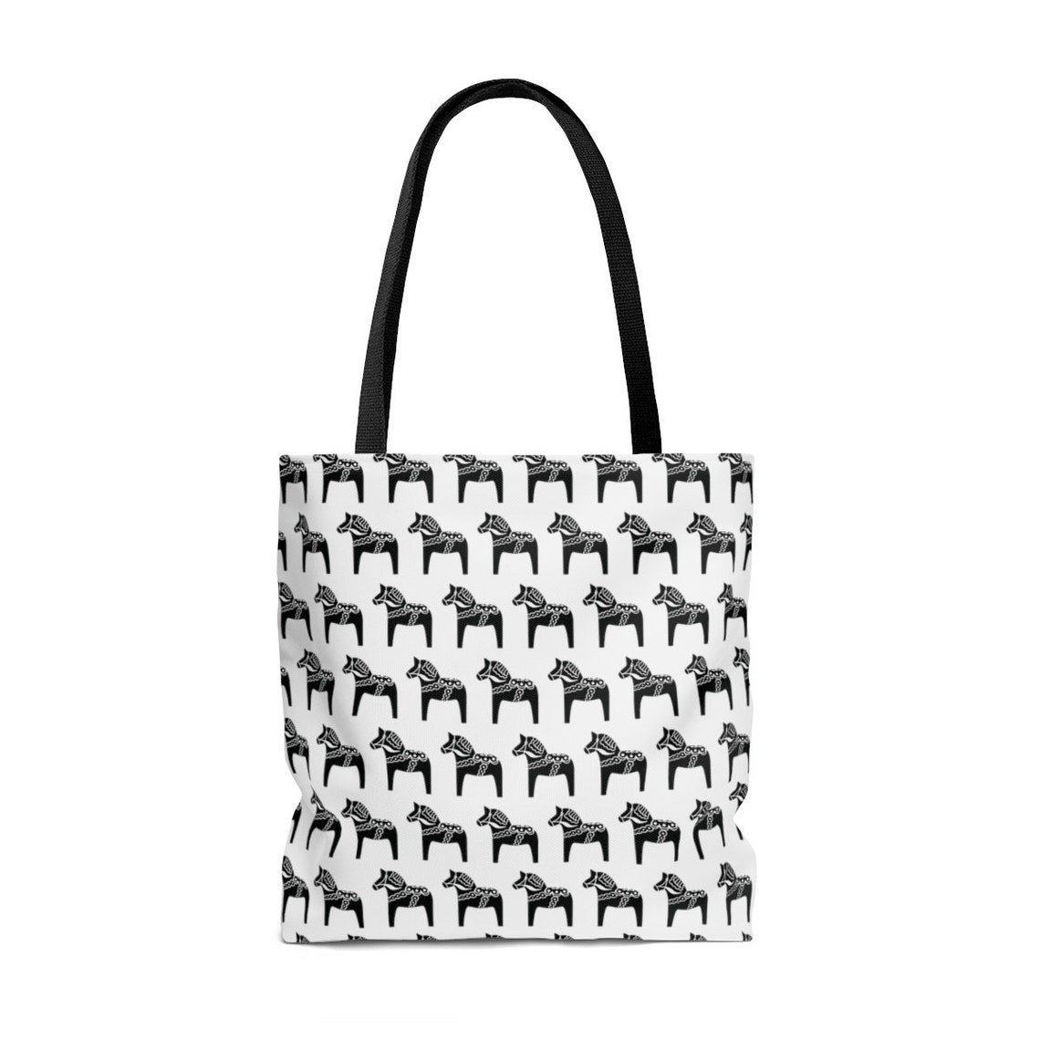 Dala Horse Print Tote Bag Swedish Horses Pattern Purse - Etsy