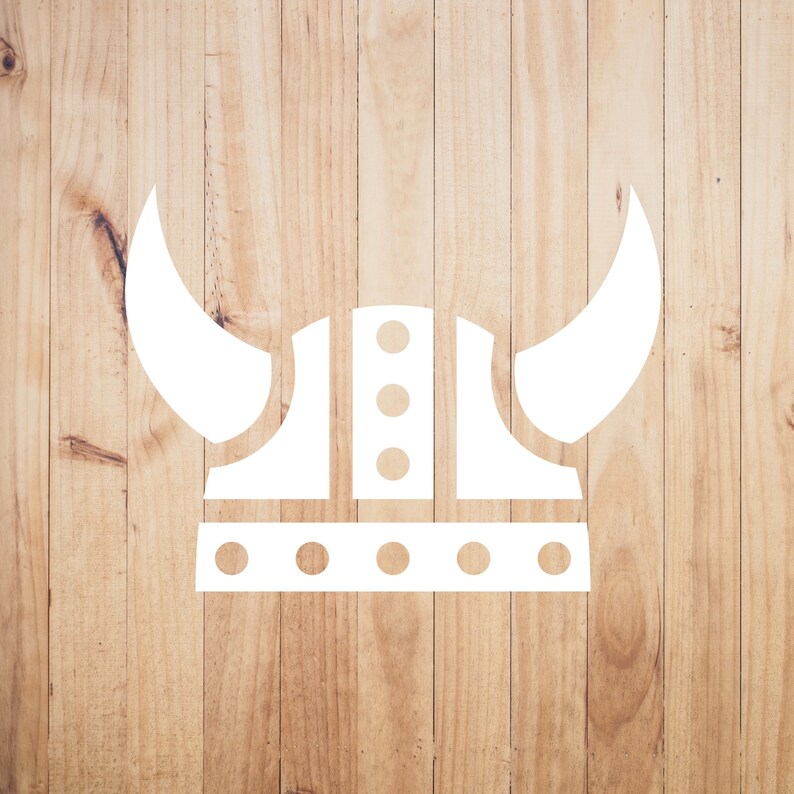 Viking Helmet Vinyl Decal Viking Warrior Car Window Sticker | Etsy