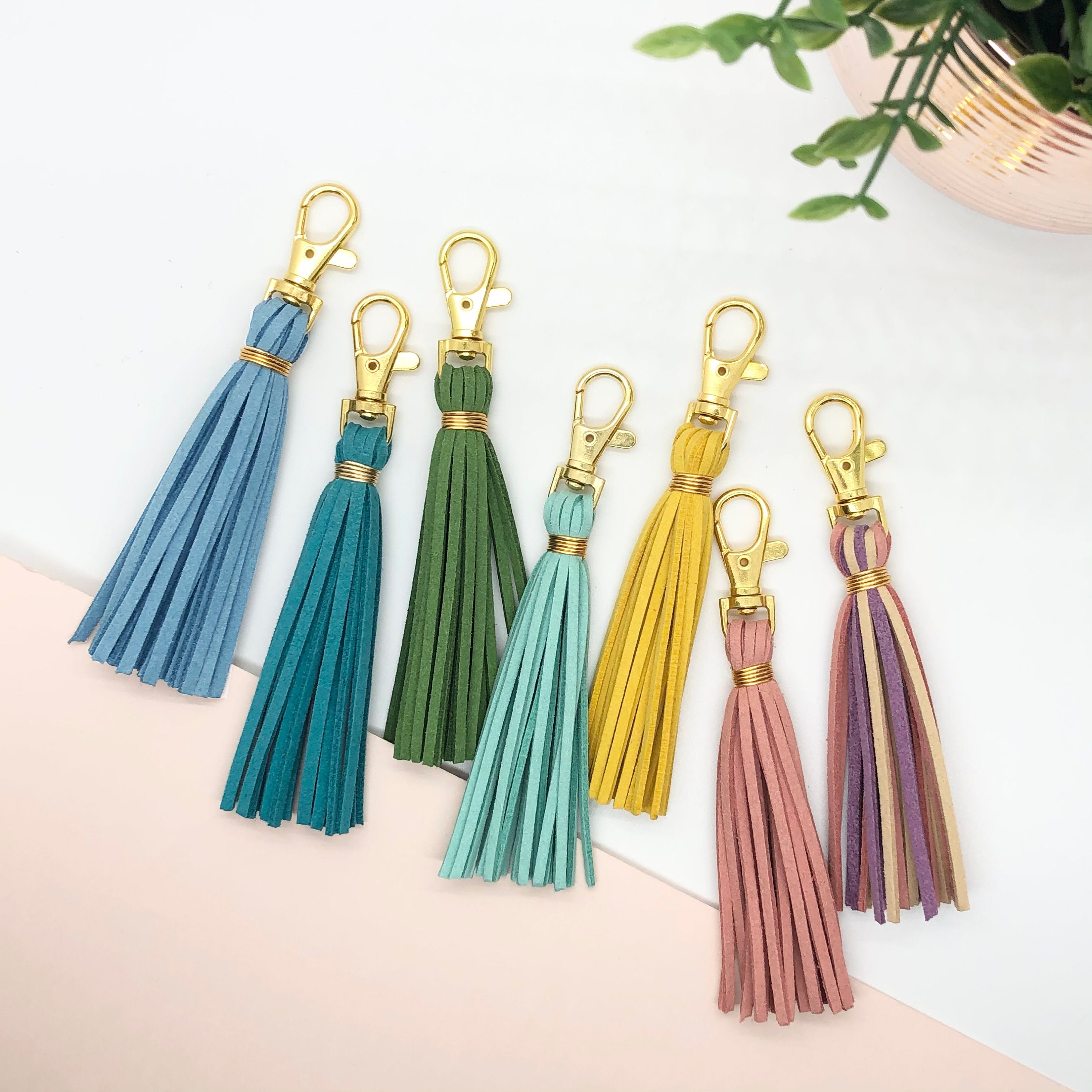 Just a Suede Tassel 23 Custom Color Options - Etsy