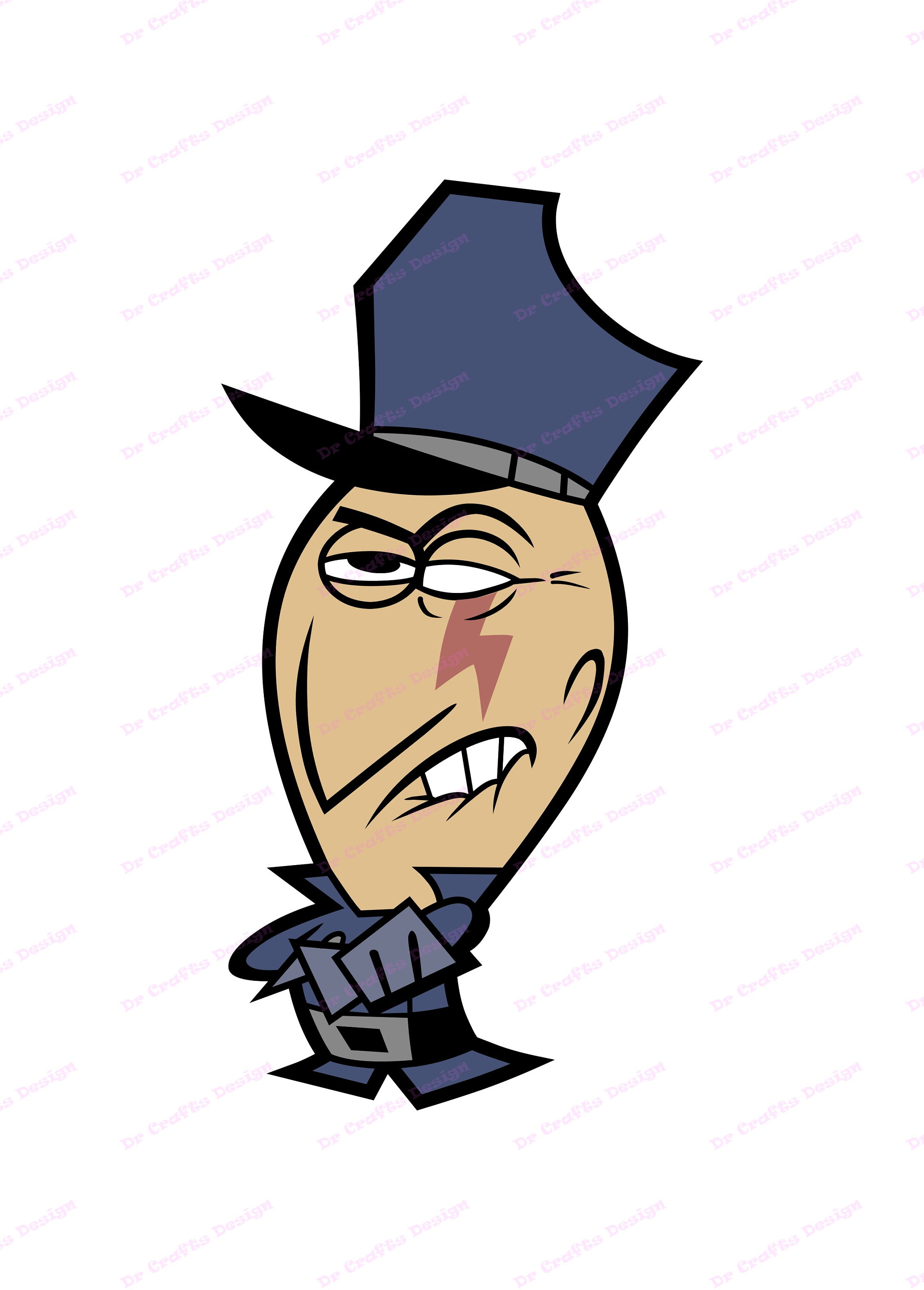 Paper, Party & Kids Cutting file Cricut Vector Major Dr Ghastly Grim ...