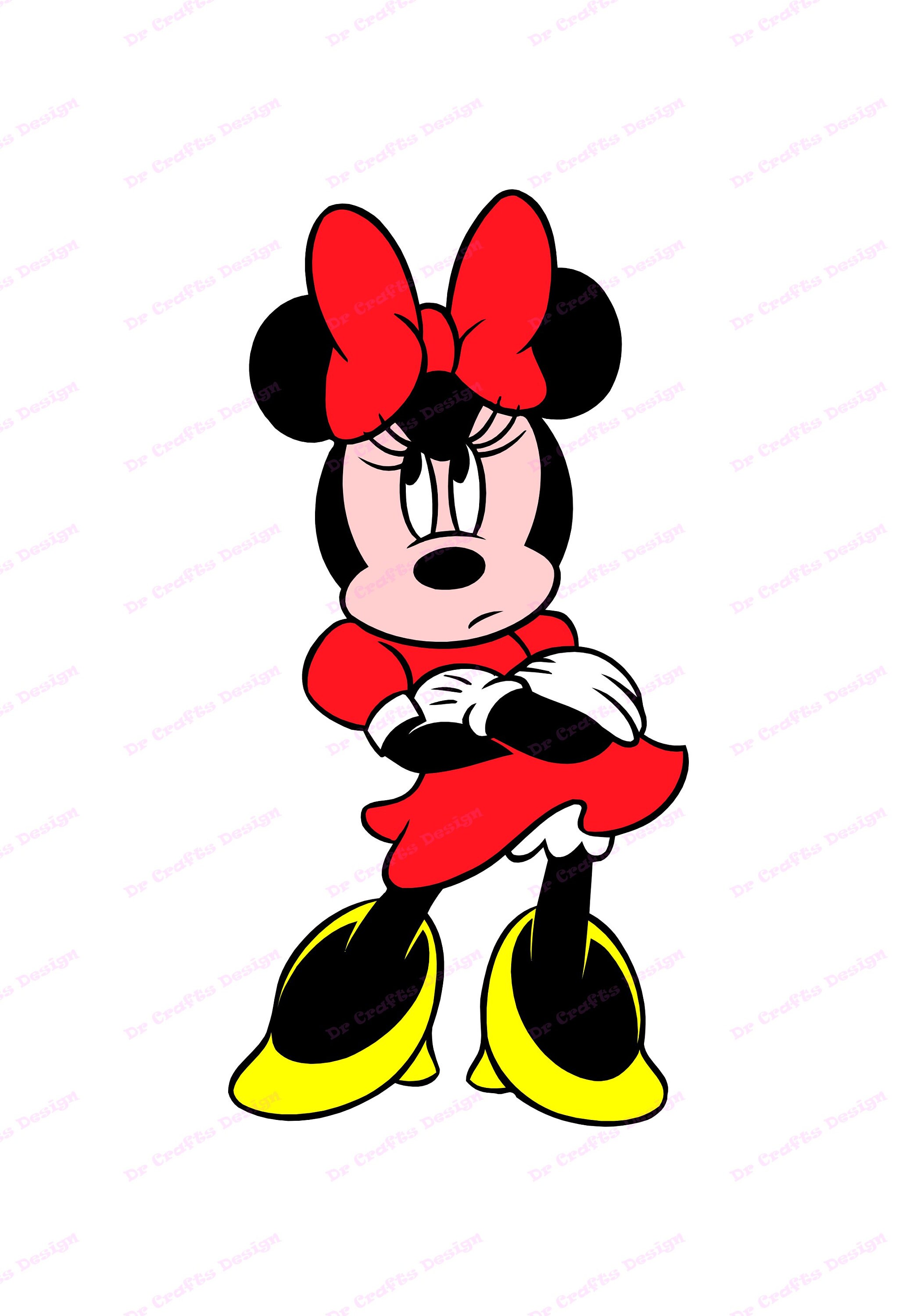 Minnie Mouse Upset