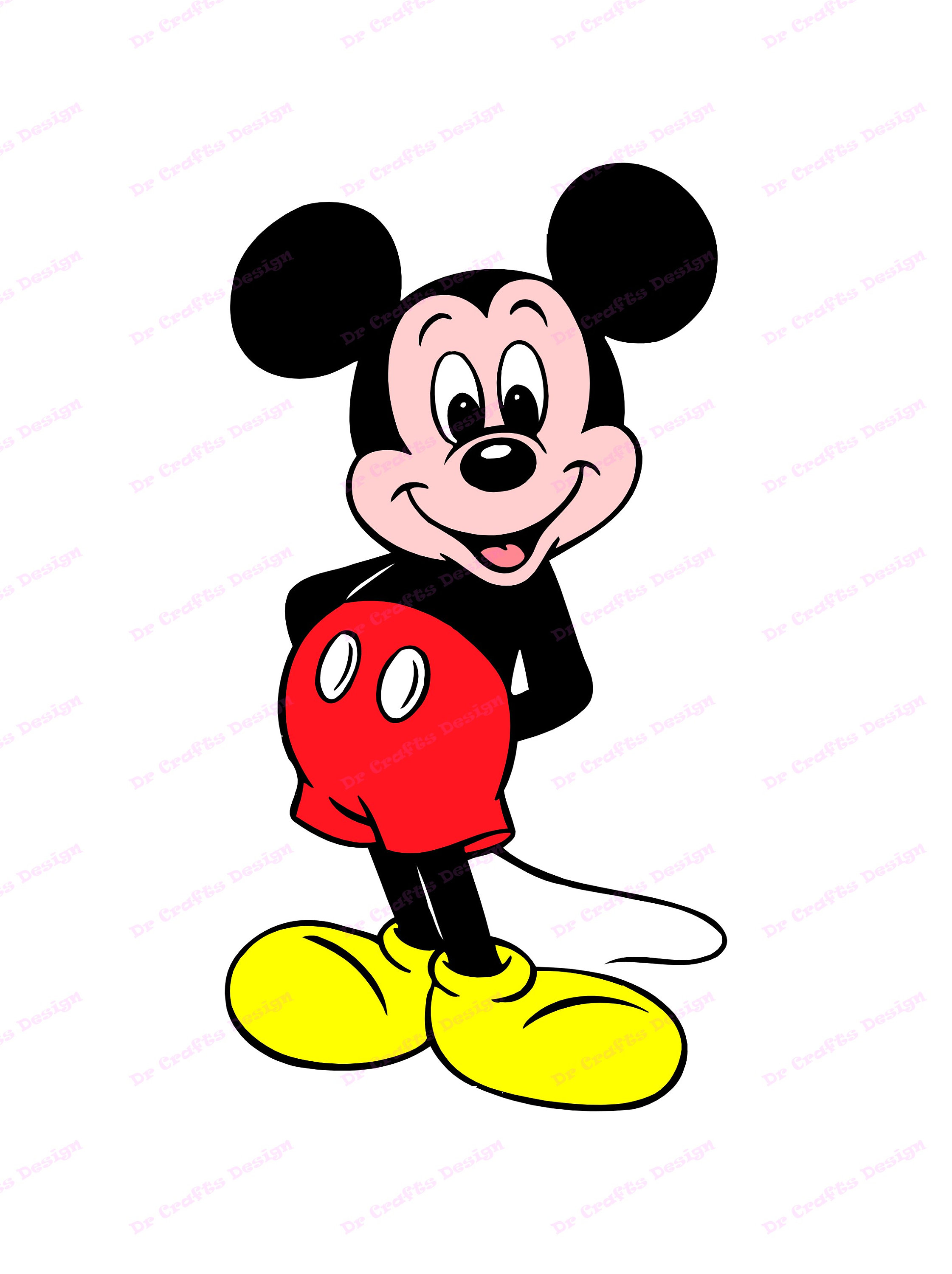 Mickey Mouse SVG 24 Svg Dxf Cricut Silhouette Cut File | Etsy
