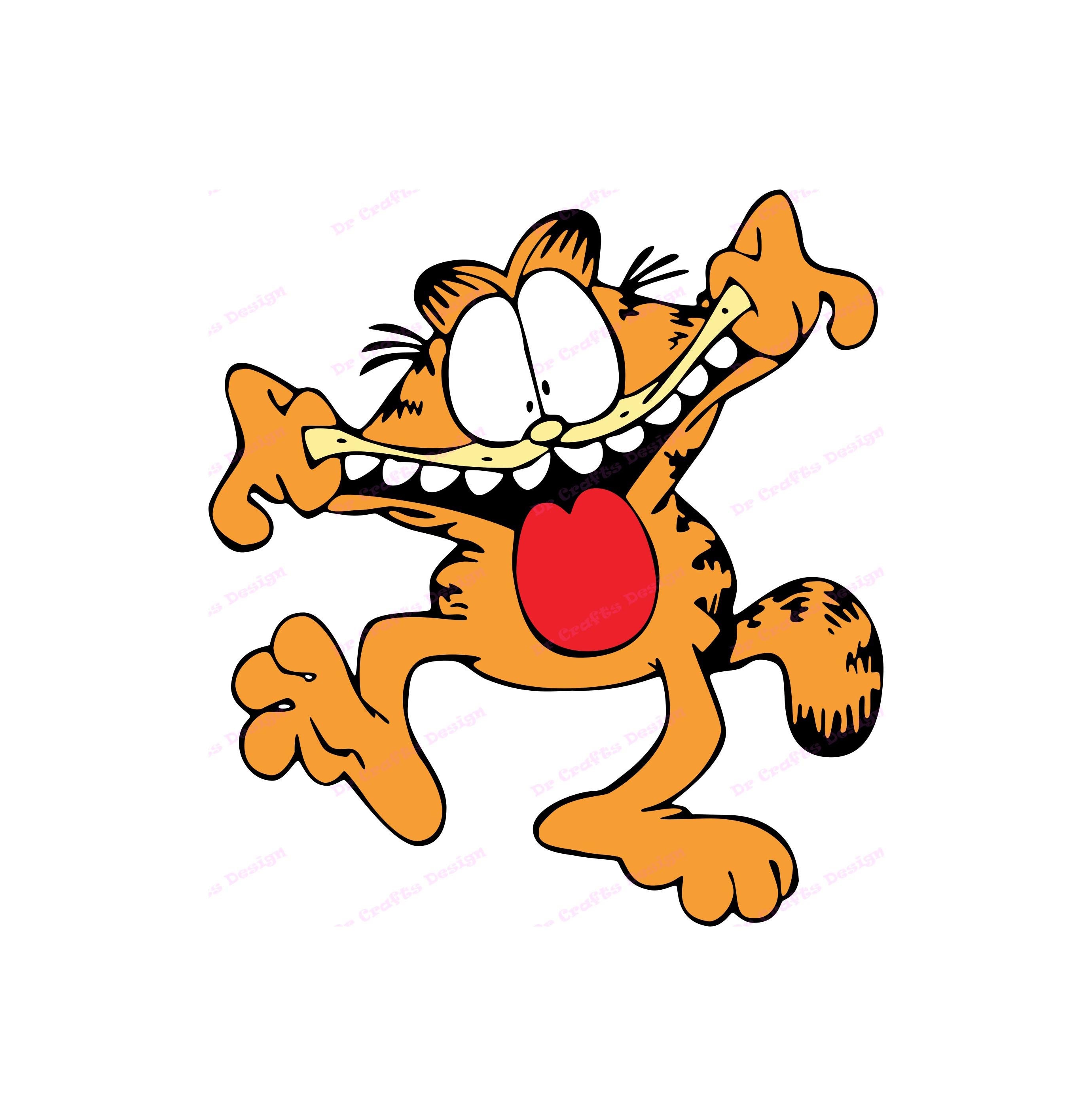 Garfield SVG 4 svg dxf Cricut Silhouette Cut File Instant | Etsy