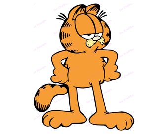 Garfield Cricut Svg | Etsy