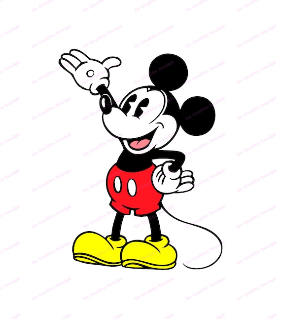 Mickey Mouse SVG 29 Svg Dxf Cricut Silhouette Cut File - Etsy Finland