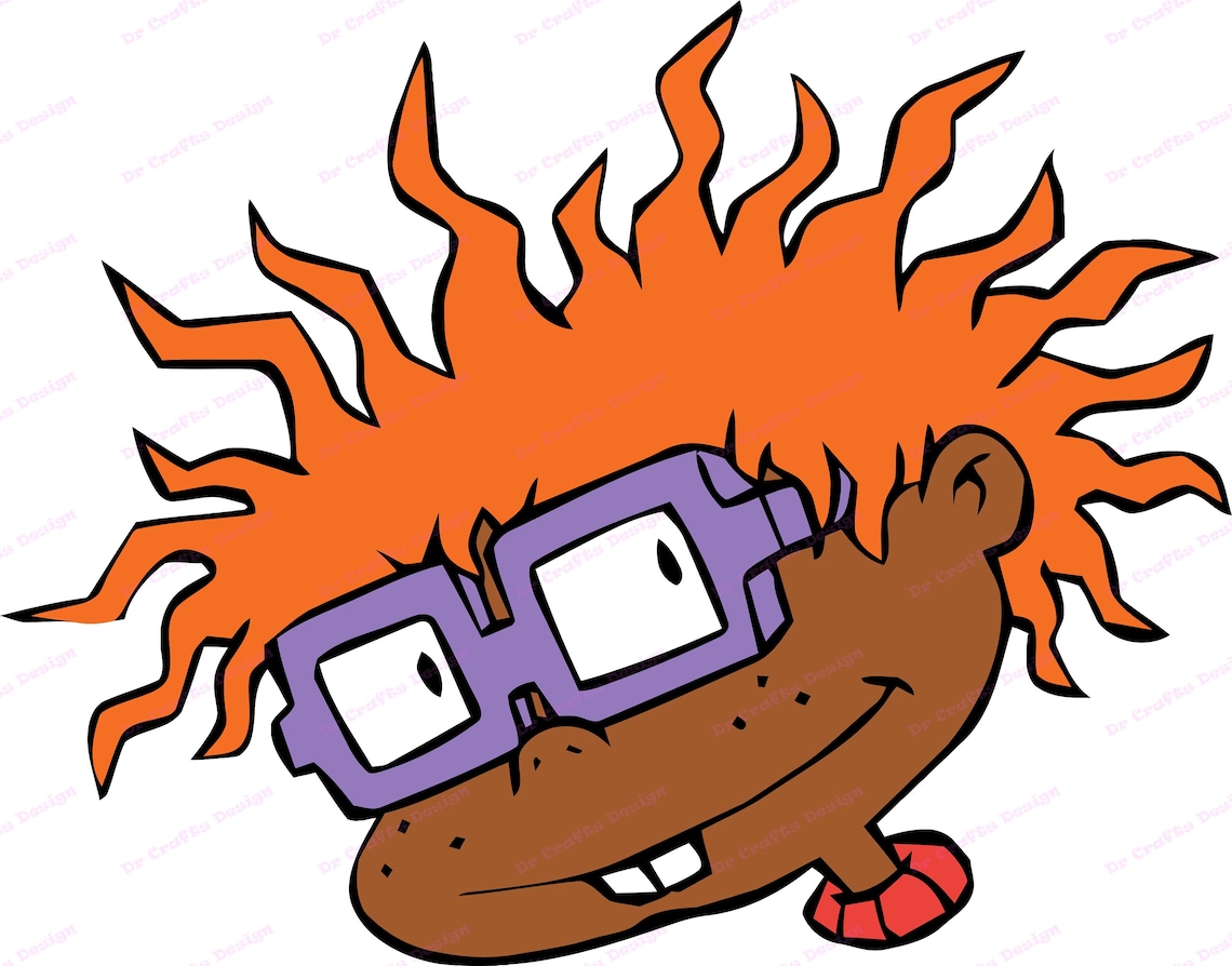 Head Chuckie Finster African American Rugrats SVG 2 Svg Dxf - Etsy