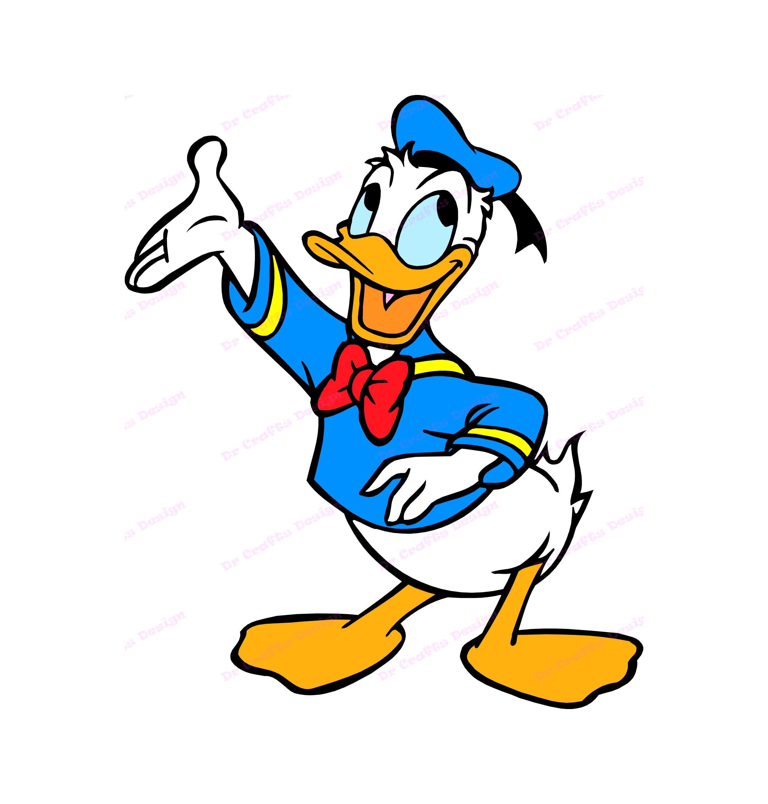 Donald Duck SVG 23 Svg Dxf Cricut Silhouette schneiden - Etsy