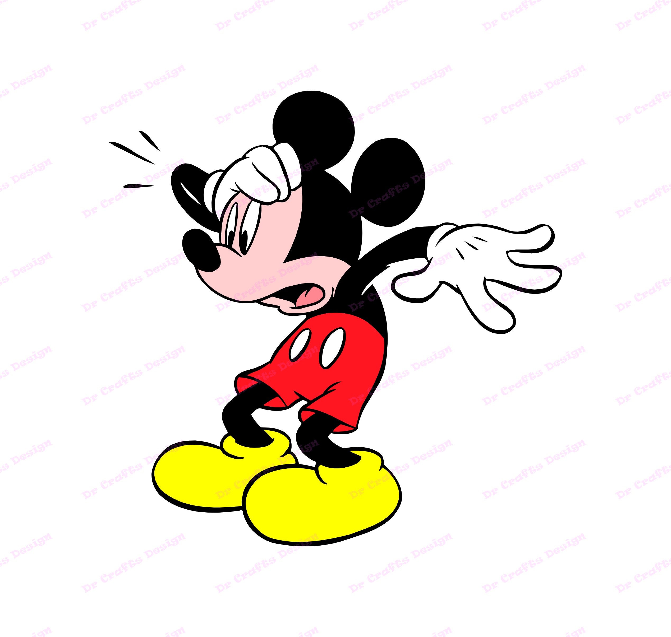 Mickey Mouse SVG 5 Svg Dxf Cricut Silhouette Cut File - Etsy Singapore