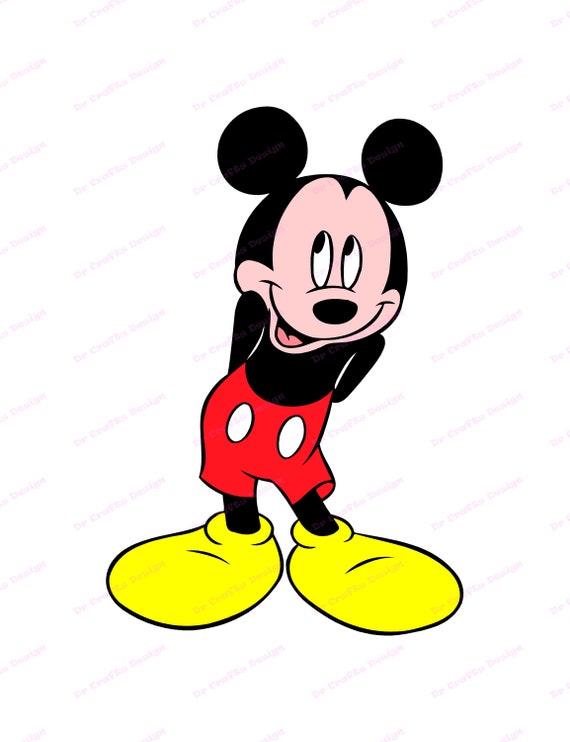 Mickey Mouse SVG 4 Svg Dxf Cricut Silhouette Cut File | Etsy