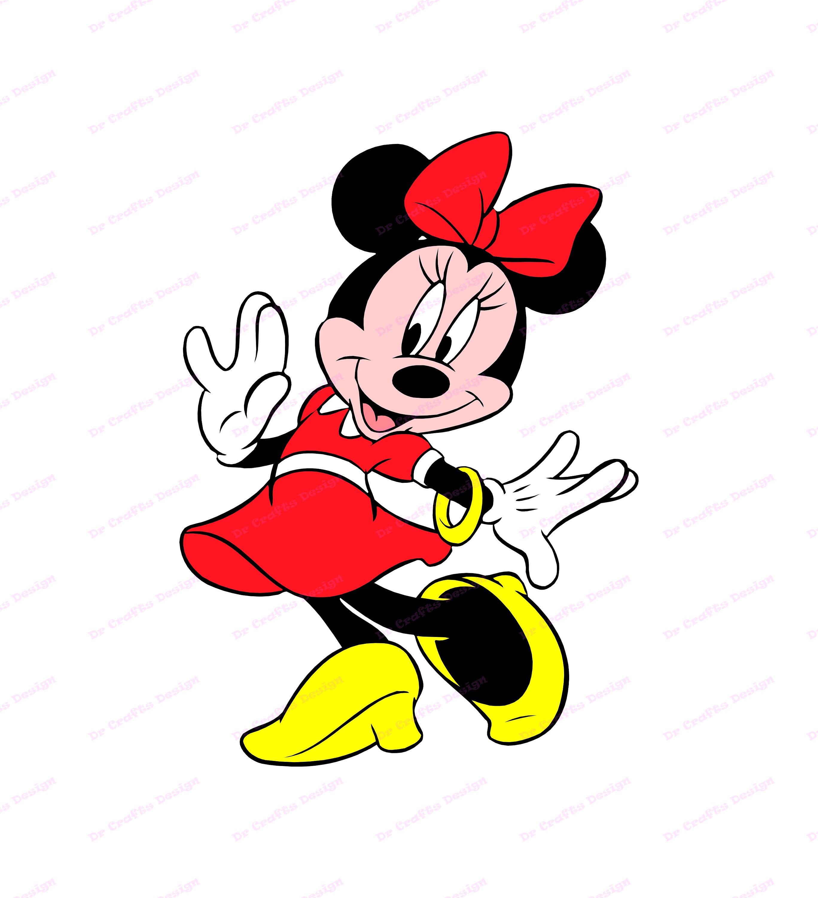 Minnie Mouse SVG 29 Svg Dxf Cricut Silhouette Cut File | Etsy