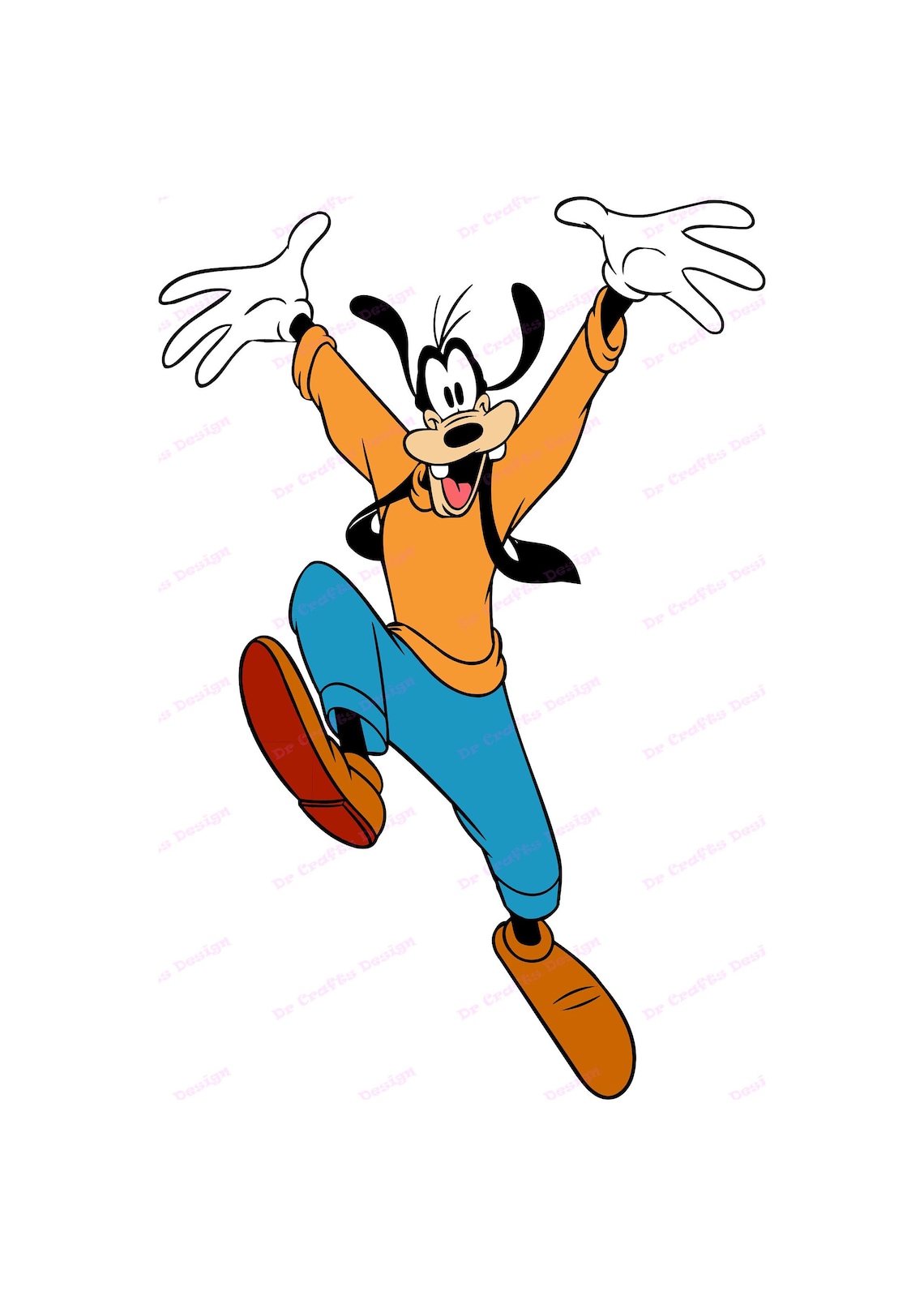 Goofy SVG 42 Svg Dxf Cricut Silhouette Cut File Instant | Etsy
