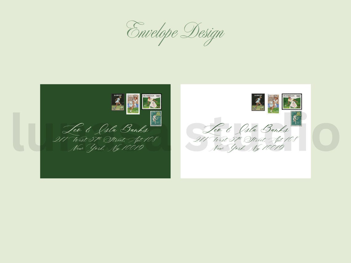 Vintage Tennis Party Invite Suite. Wimbledon, A24, Challenger-inspired ...