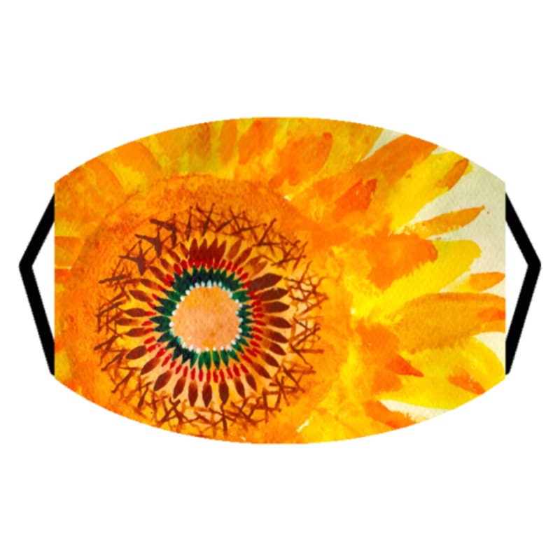 Sunflower Face Mask - Etsy