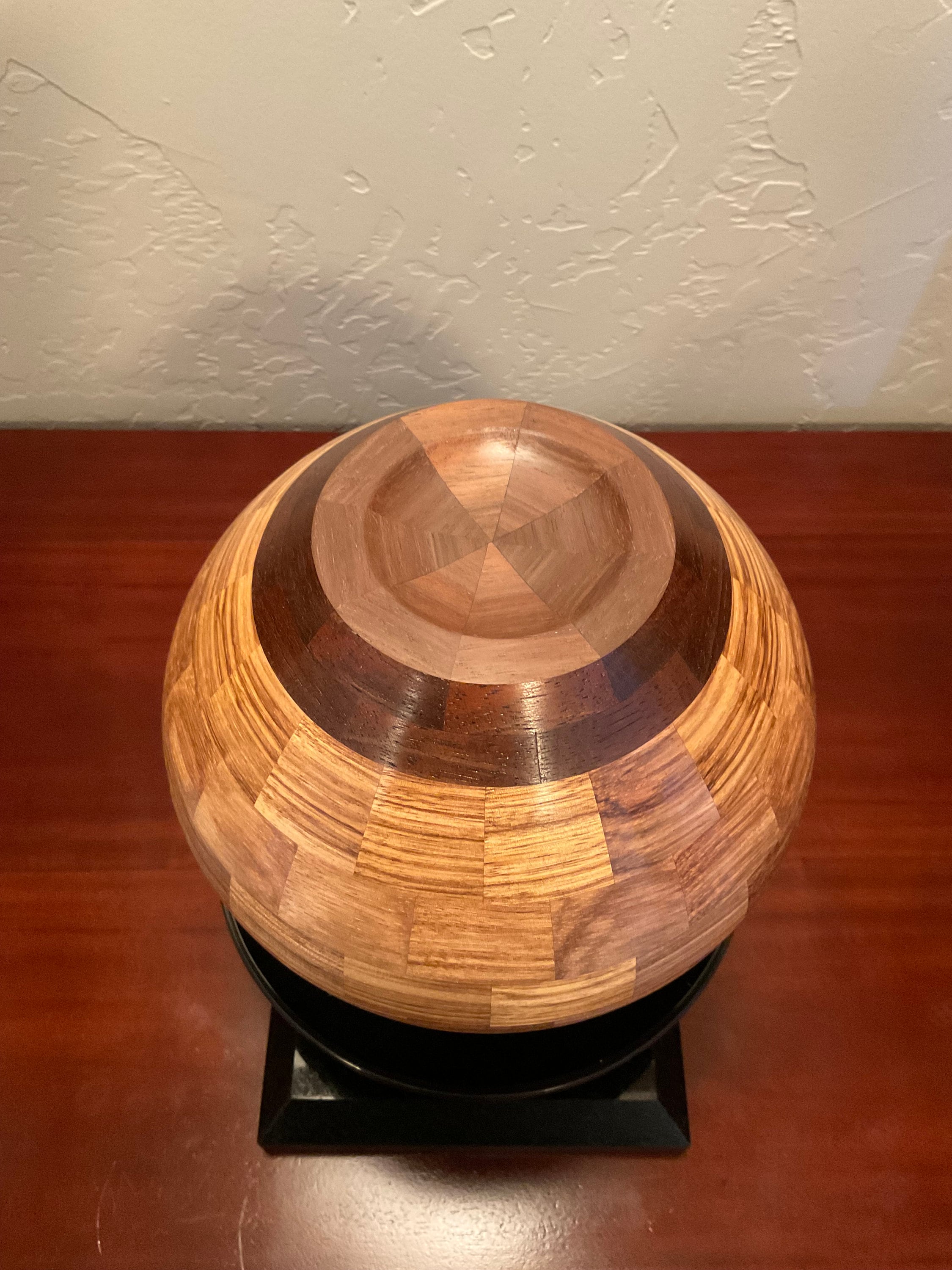 Southwestern Style Segmented Wood Turned Vase Southwest Design Wooden ...