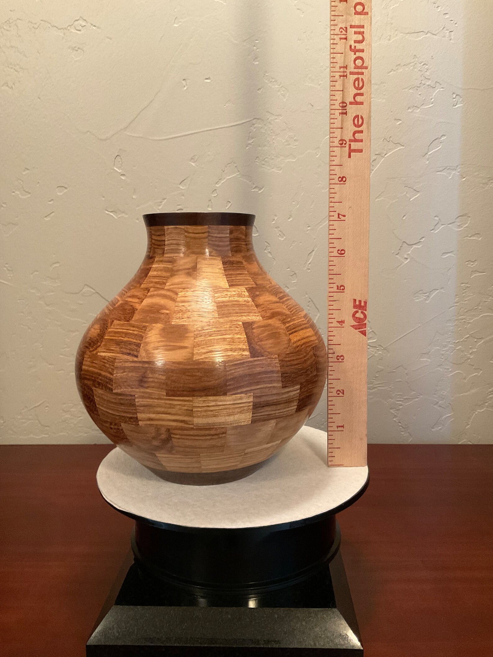 Southwestern Style Segmented Wood Turned Vase - Southwest Design Wooden ...