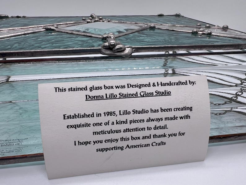 Donna Lillo Stained Glass Box - Etsy